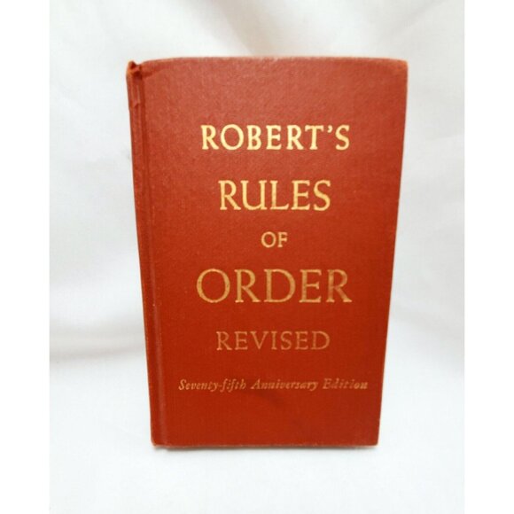 Other | Vintage Roberts Rules Of Order Revised 75th Anniversary Edition ...